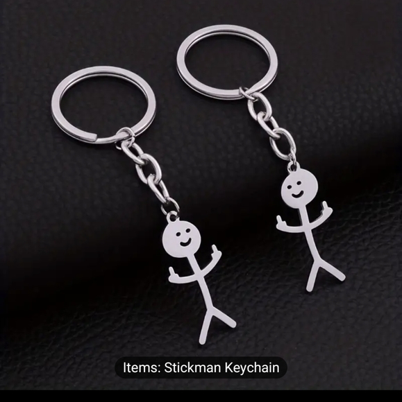 unknown | Accessories | Stickman Middle Finger Bag Charm Key Chain New ...